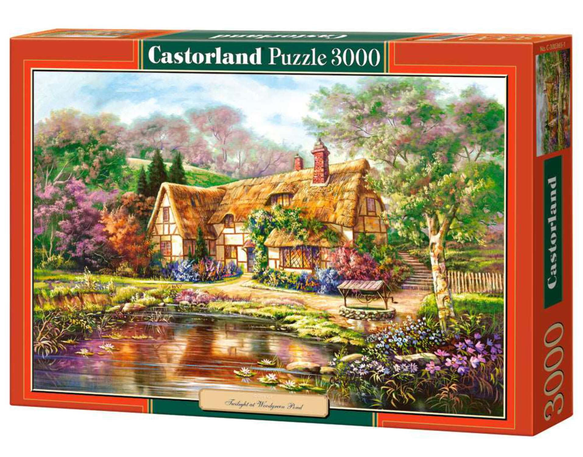 Castorland 3000 Piece Jigsaw Puzzle - Twilight at Woodgreen Pond ...