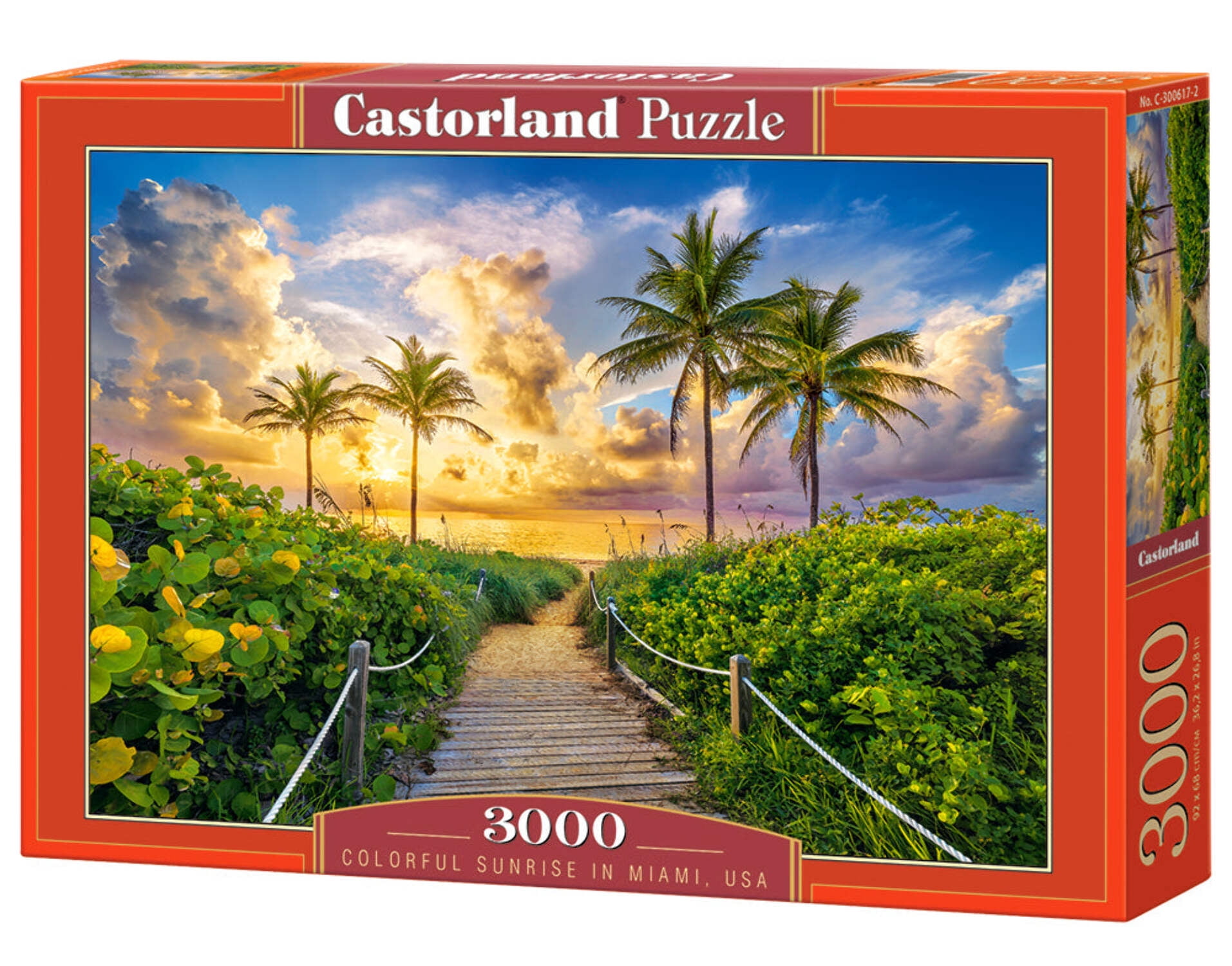3000 Piece Jigsaw Puzzles, Colorful Sunrise in Miami, USA, Adult ...