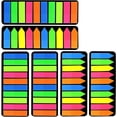 3000 Pieces Neon Page Markers Sticky Index Tabs, Colored Index Tab ...