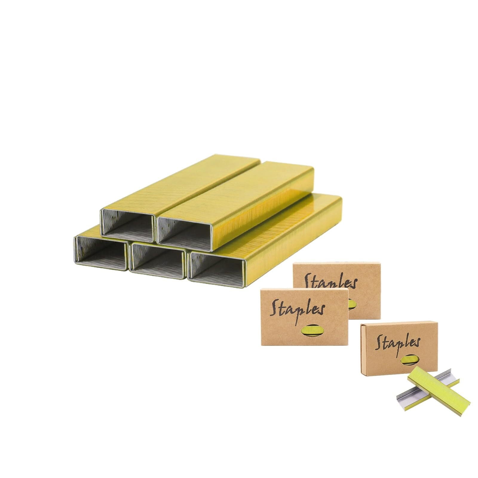 3000 Rose Gold Staples 26/6 Standard Colored Staple Refill for Desk ...