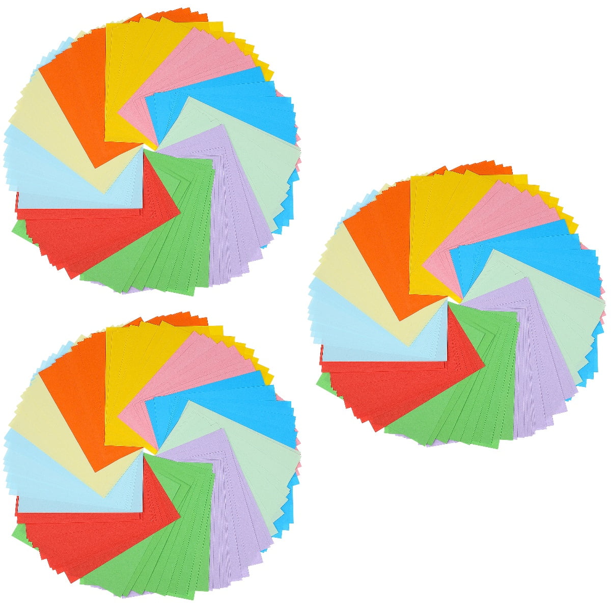 Eease 300 Sheets Colorful Square Papers Assorted Color Pastel Origami ...