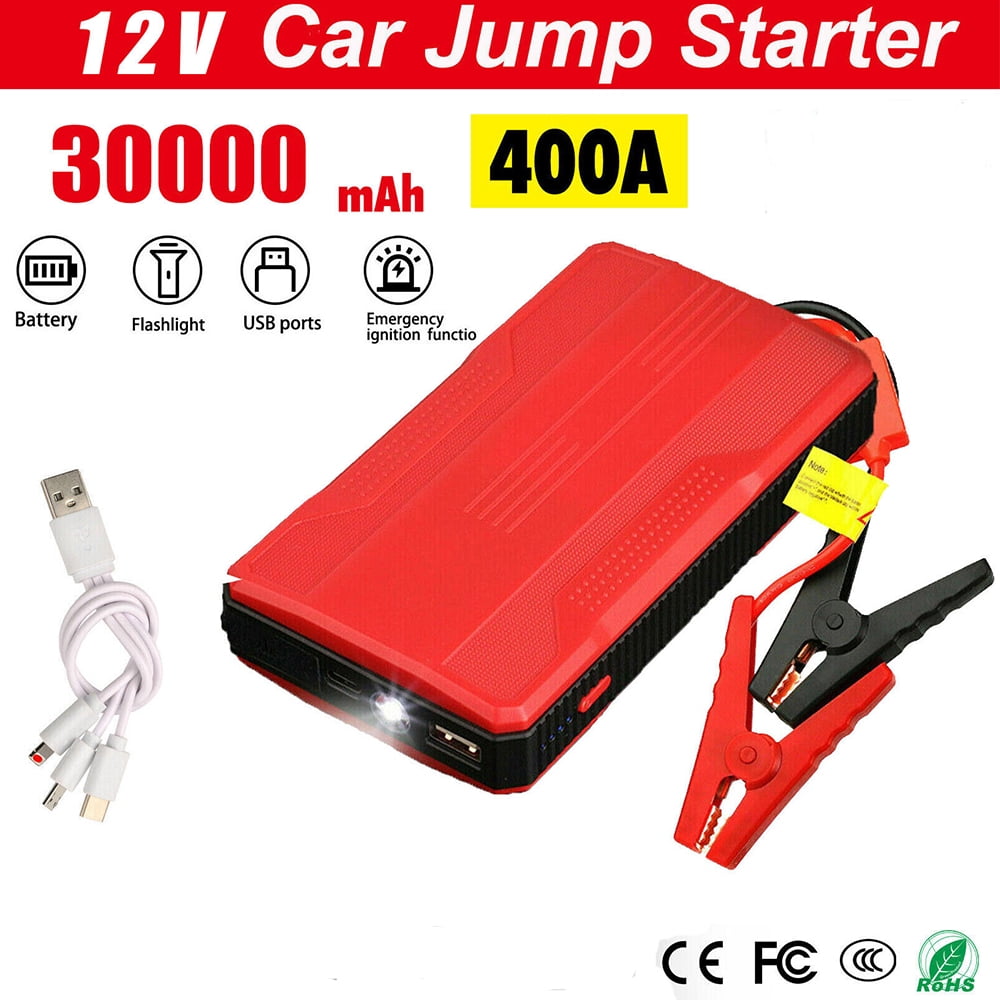 30000mAh Car Jump Starter Booster Jumper Box Power Bank Battery Charger ...