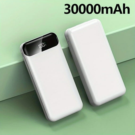 30000mAh Portable Power Bank with LED Display | Dual Output Ports for ...
