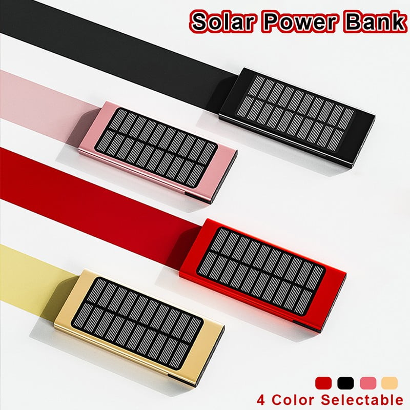 30000mAh Solar Power Bank Portable Charger Battery Pack for Outdoor ...