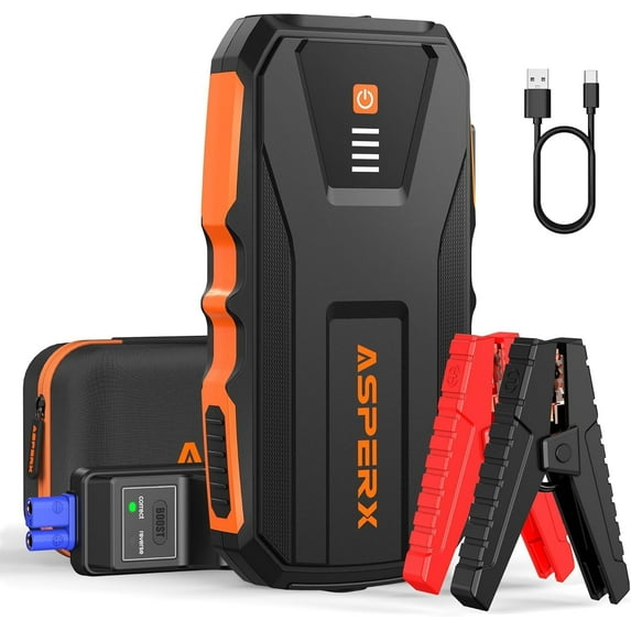 3000A Jump Starter for Car Battery, 12V Portable Jump Box with LED ...