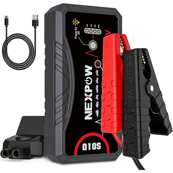 3000A Peak Car Jump Starter for Up to 9.0L Gas and 7.0L Diesel Engines ...