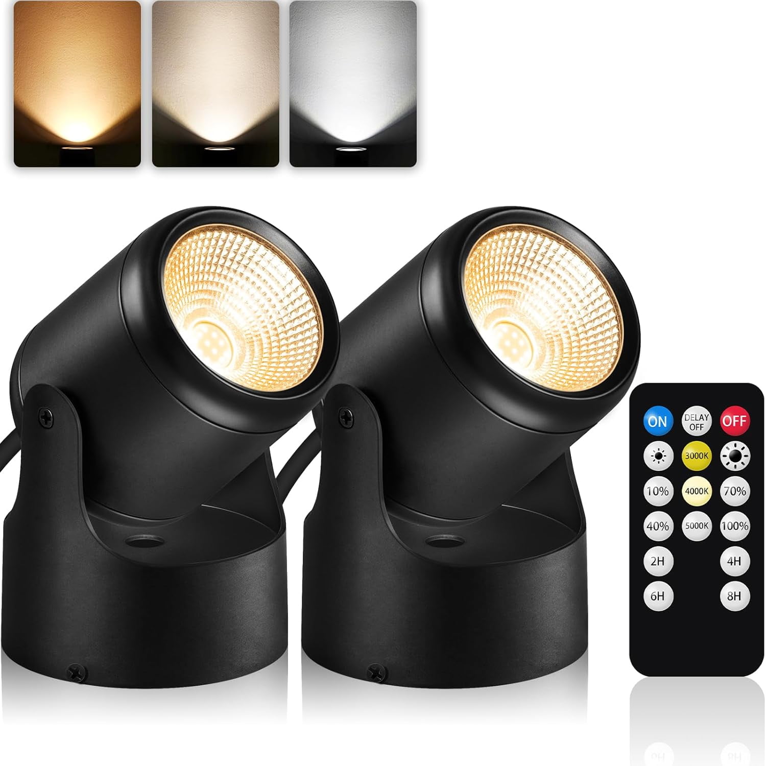 3000K/4000K/5000K Uplighting Indoor 3W LED Spotlight Indoor Plug-in ...