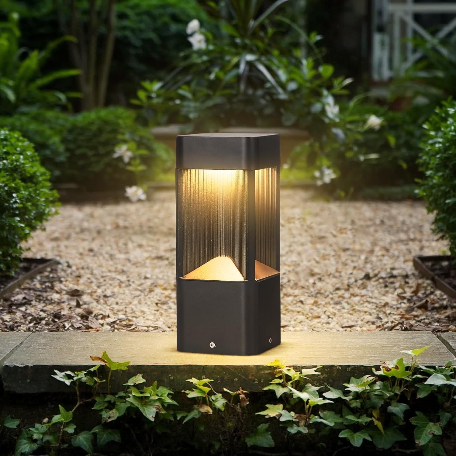 3000K Pathway Lights Black Landscape Path Light Outdoor Waterproof ...