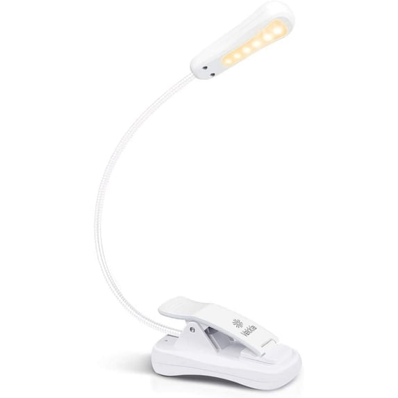 3000K Warm LED Rechargble Book Light, sy for Eyes, Clip on Rding Lights ...