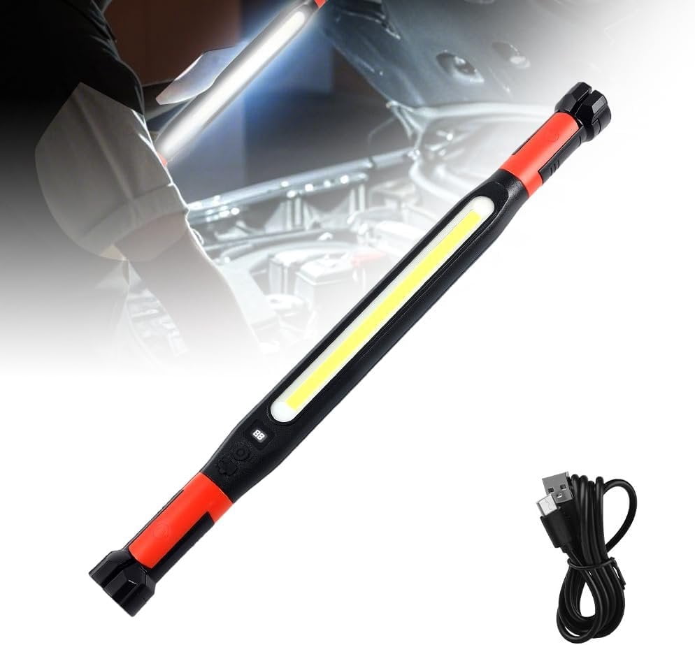 3000LM Rechargeable Work Light, 2026 LED Work Light Bar, Portable Under ...