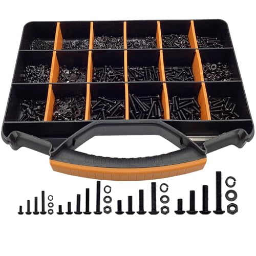 3000PCS Metric Screw Assortment, Screw Bolt Assortment Sets, M2 M3 M4 ...