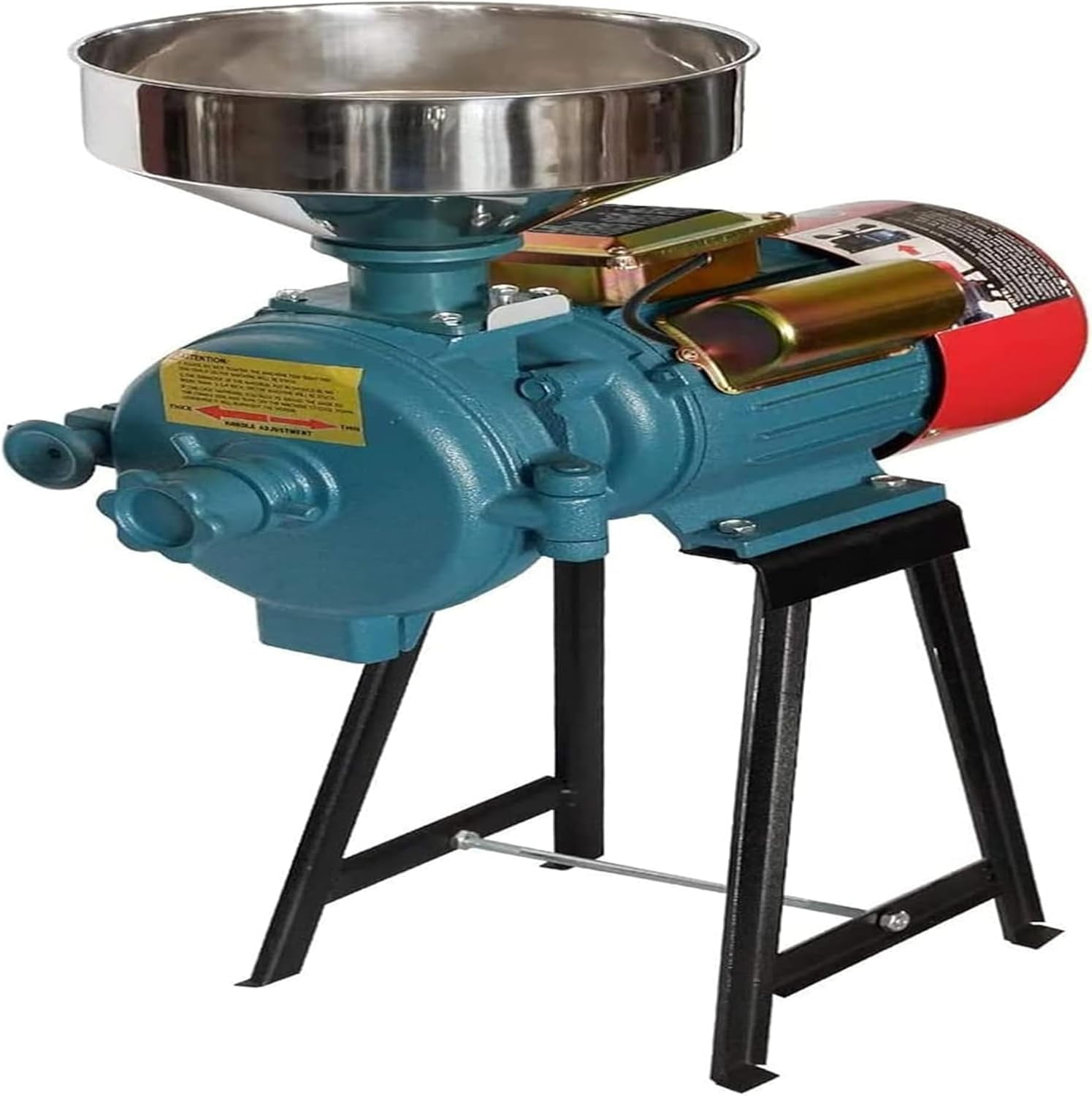 3000W 110V Electric Grain Mill Dry Spice Grinder Corn Mill with Funnel ...