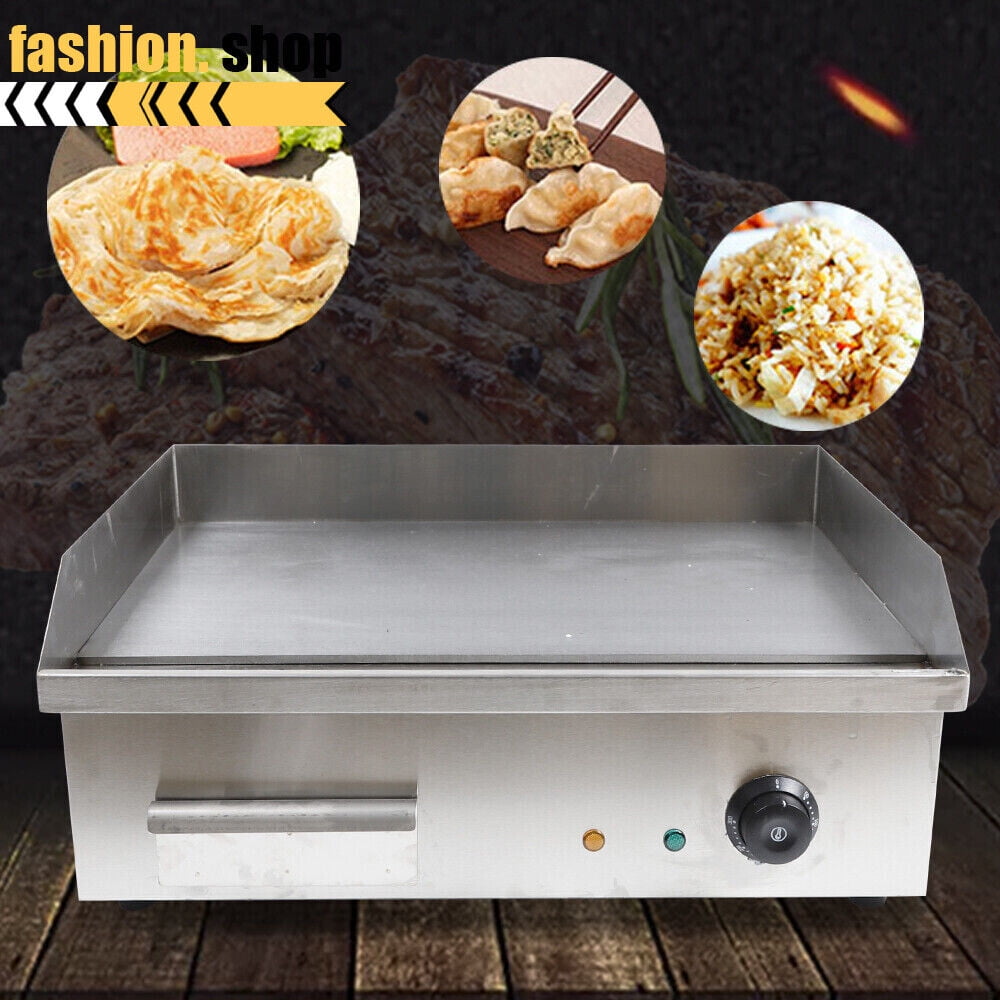3000W 22" Commercial Electric Countertop Griddle Flat Top Grill Hot ...