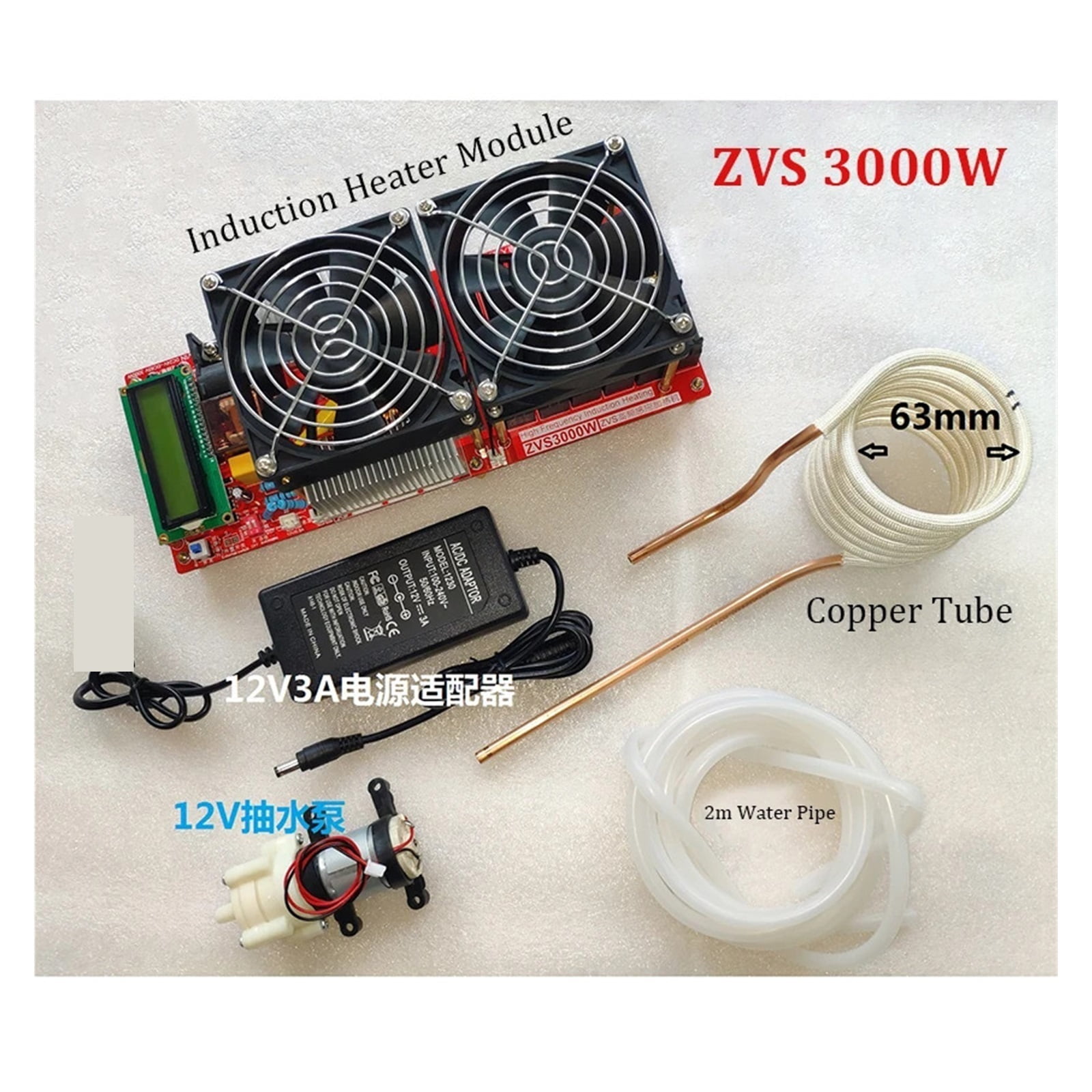 3000W 55A ZVS High Frequency Induction Heater Module Flyback Driver Heater Good Heat Dissipation ...
