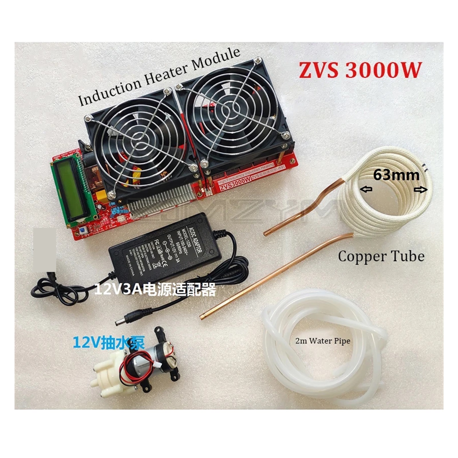3000W 55A ZVS High Frequency Induction Heater Module Flyback Driver ...