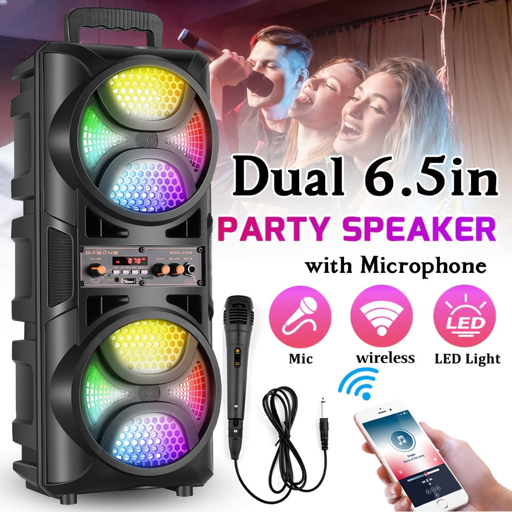 3000W BT Connection PA Speaker with Dual 6.5inch Woofers - Wireless ...