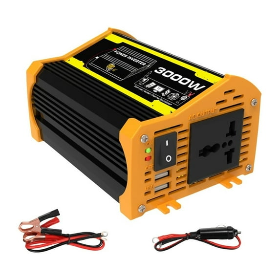 3000W Car Inverter DC 12V To AC 110/220 Car Transformer Power Inverter ...