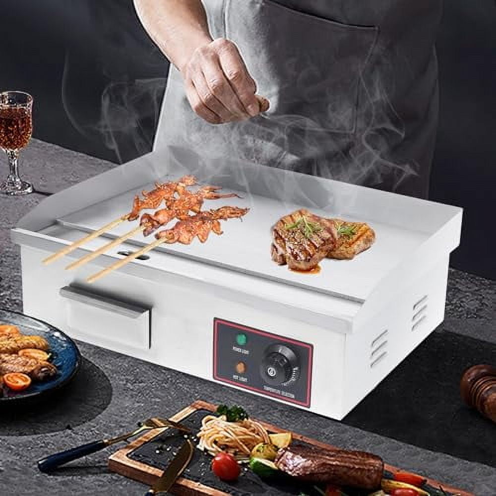 3000W Commercial Electric Countertop Griddle Flat Top Grill Hot Plate ...