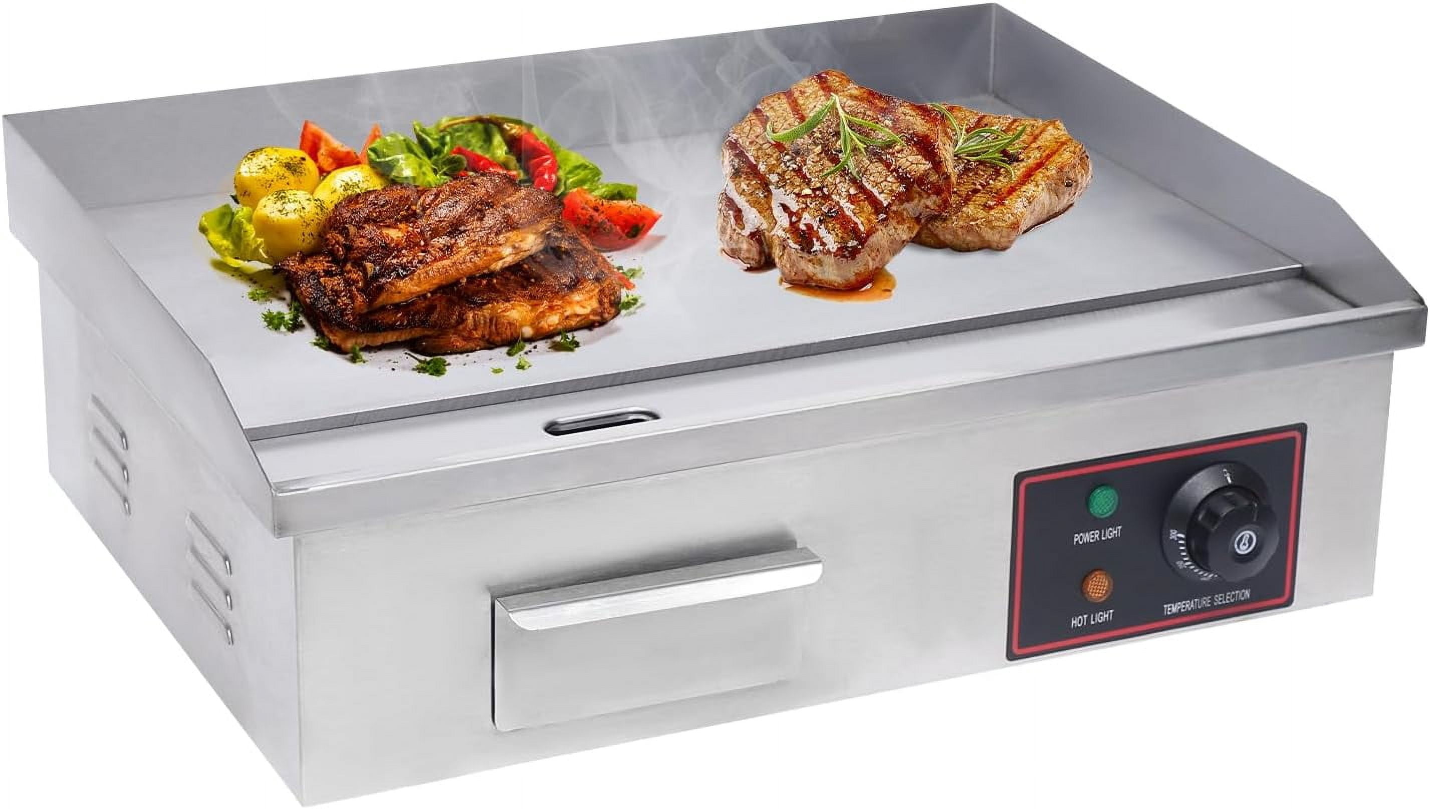 3000W Commercial Electric Countertop Griddle Flat Top Grill Hot Plate ...