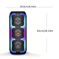 3000W Dual Subwoofer Speaker with Heavy Bass Stereo Sound, Wireless 5.0 ...