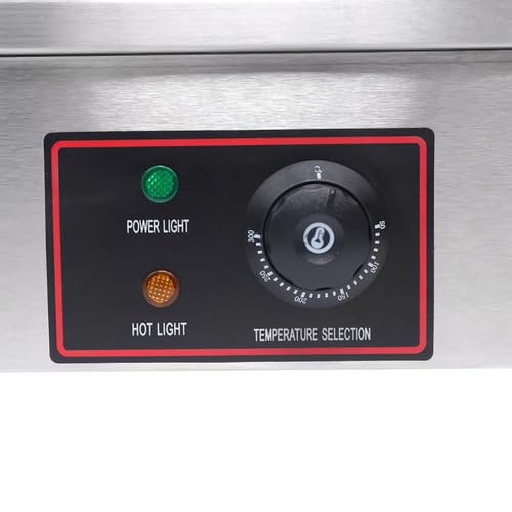 3000W Electric Countertop Flat Top Griddle, 21" Large Non-Stick ...