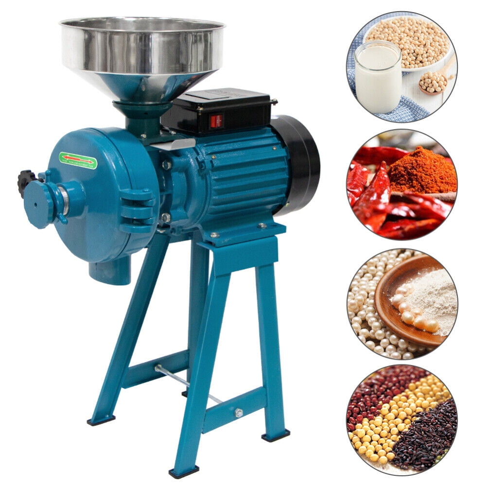 3000W Electric Dry Wet Grain Grinder 110V Grain Grinder Mill Power ...