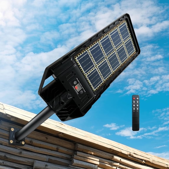 3000W Solar Street Light Outdoor with Motion Sensor & Remote, Super ...