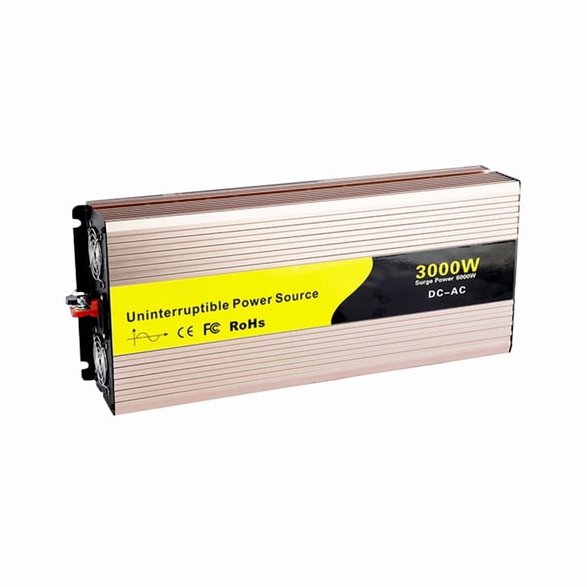 3000W UPS Power Inverter 12V/24V/48V DC to 110V AC for Home, Outdoor ...