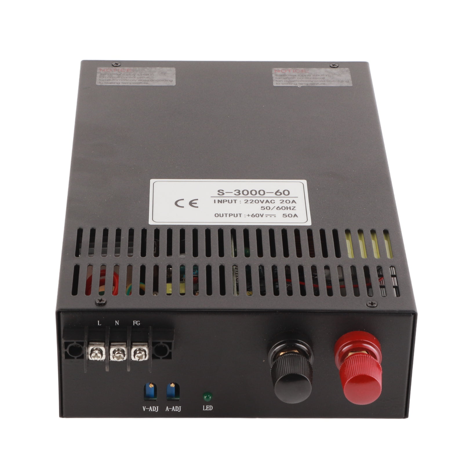 3000W Variable DC Power Supply, 220V Input, Adjustable 60V Output for ...