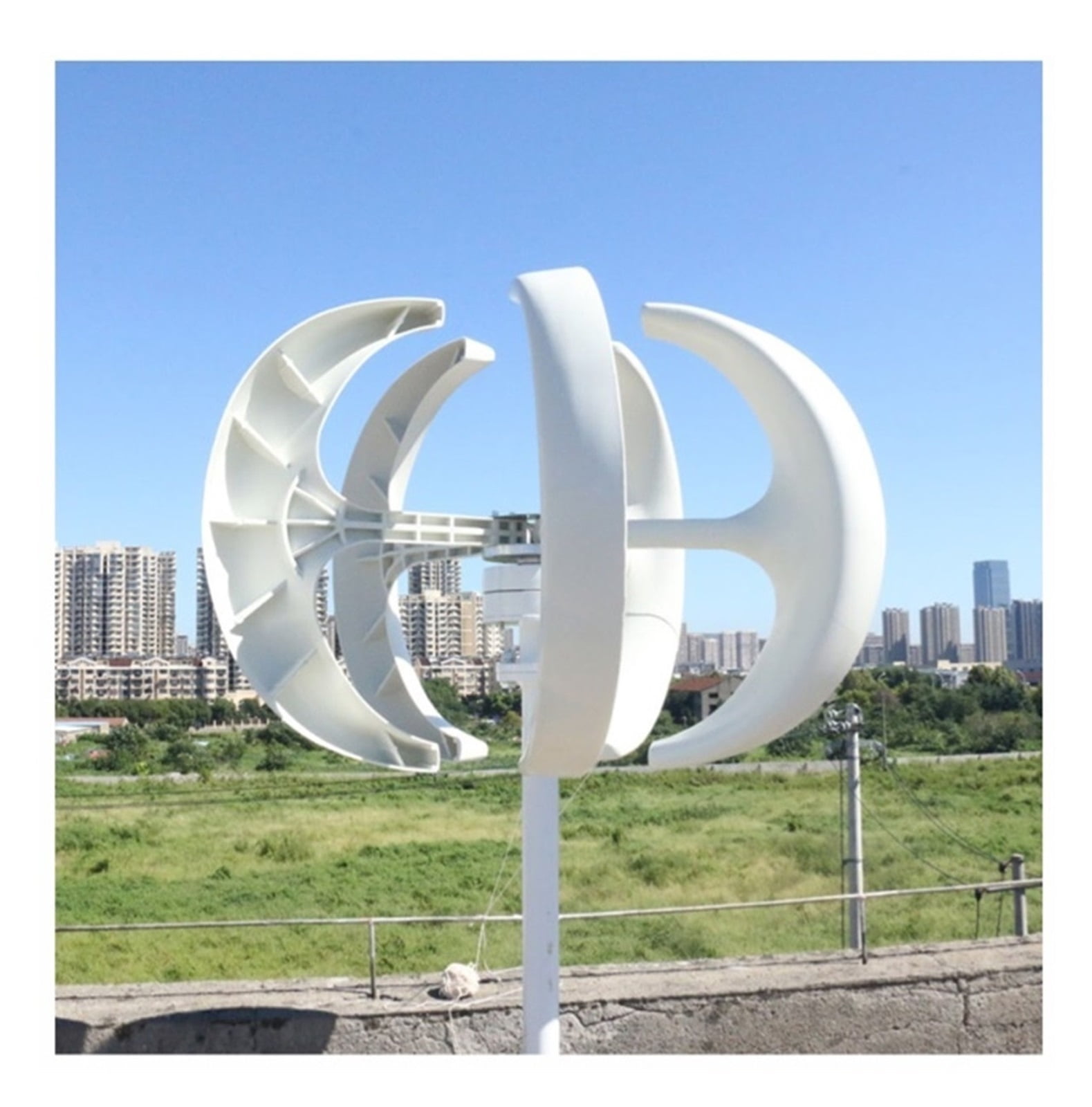 3000W Vertical Axis Maglev Wind Turbine Low Speed Free Energy Wind ...