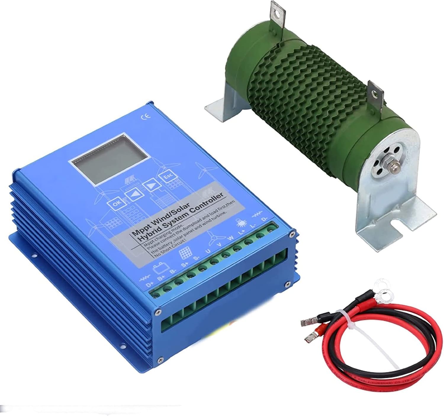 3000W Wind Solar Hybrid Charge Controller, 24V/48V Battery Off Grid MPPT Charge Boost Controller ...