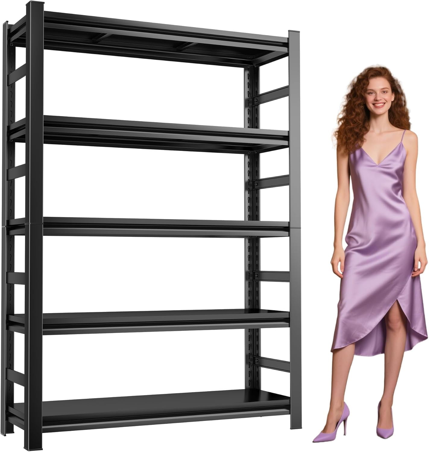 3000lbs Metal Garage Shelving Heavy Duty | 5-Tier Garage Storage ...