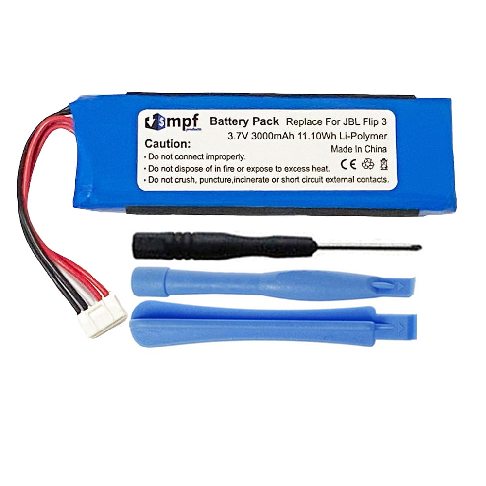 3000mAh GSP872693 Battery Replacement for JBL Flip 3 Splashproof ...
