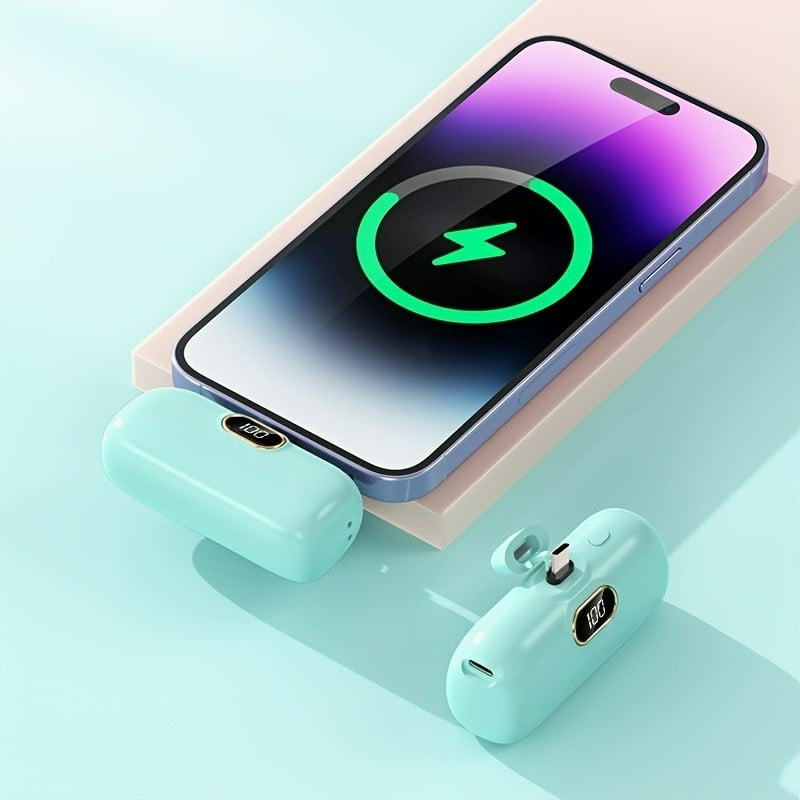 3000mAh Mini Power Bank Fast Charging Portable External Battery Backup ...