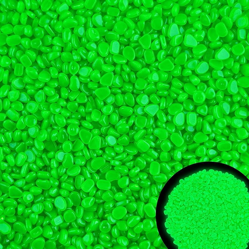 3000pc Glow Pebbles for Outdoor Garden Glow in The Dark Rocks Outdoor ...