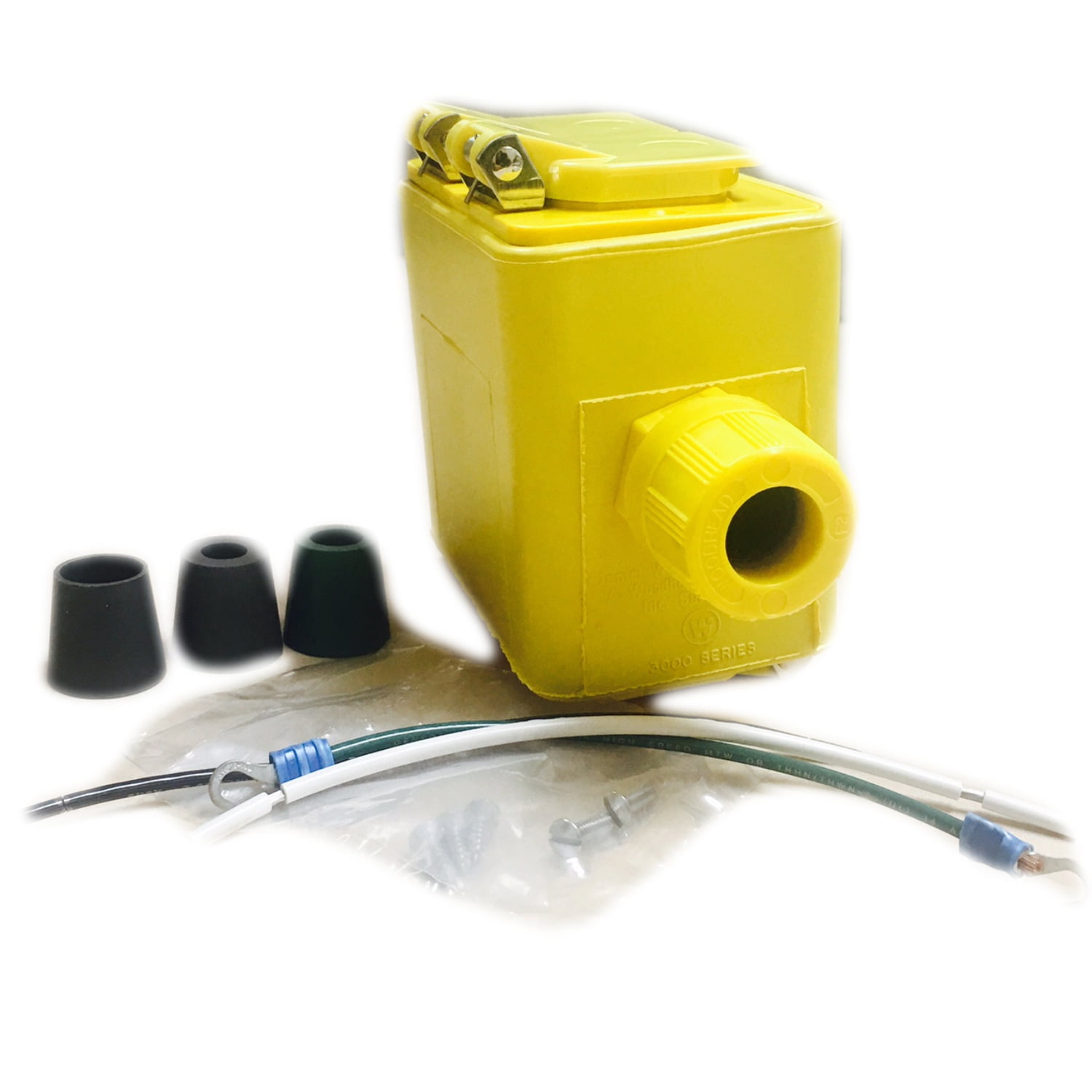 3005-1, 1301370127 Multiple Outlet Box 4 Outlets Nema 5-15 Neotex ...