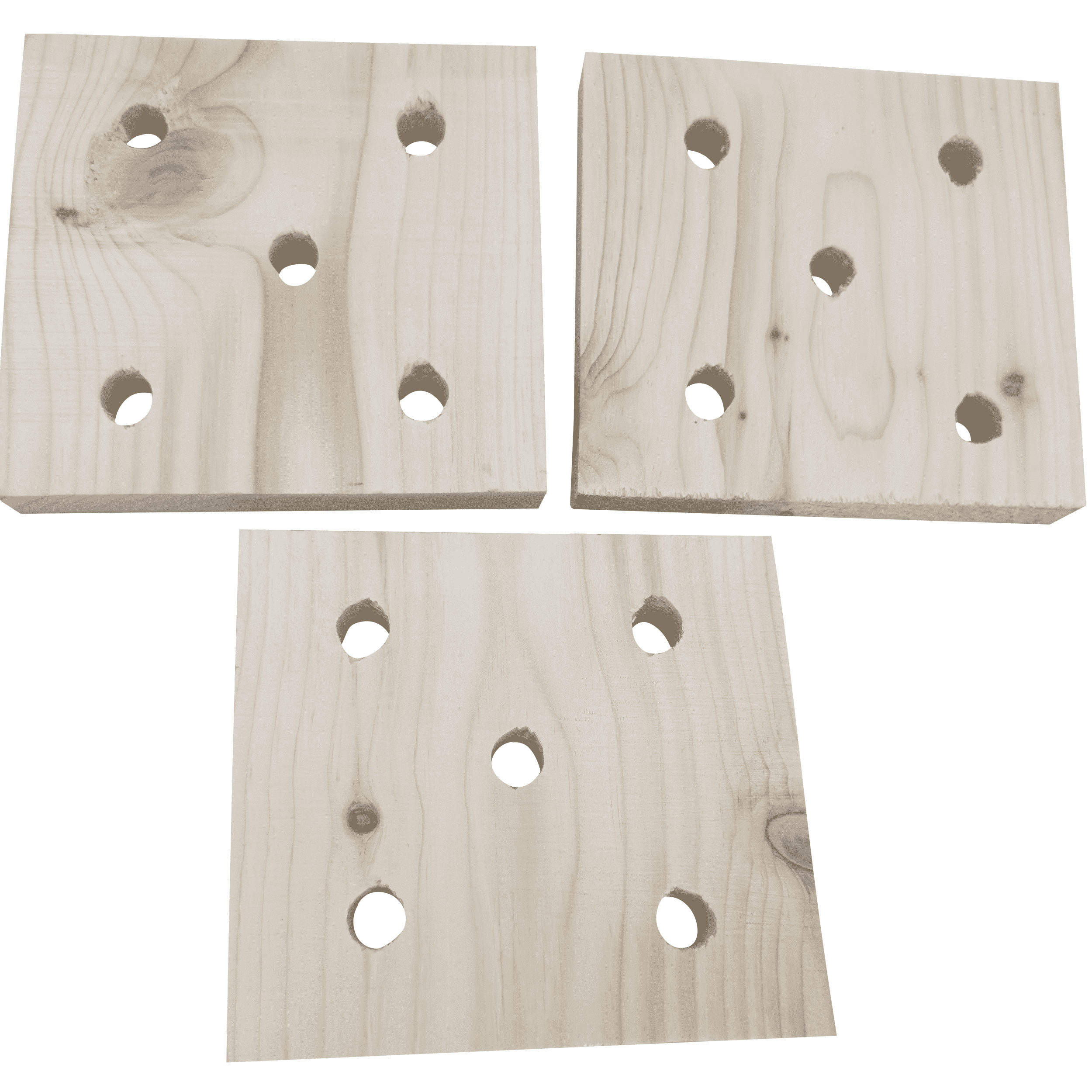 3005 Block Type 5 Natural Drilled Square for Bird Toy Making by ...