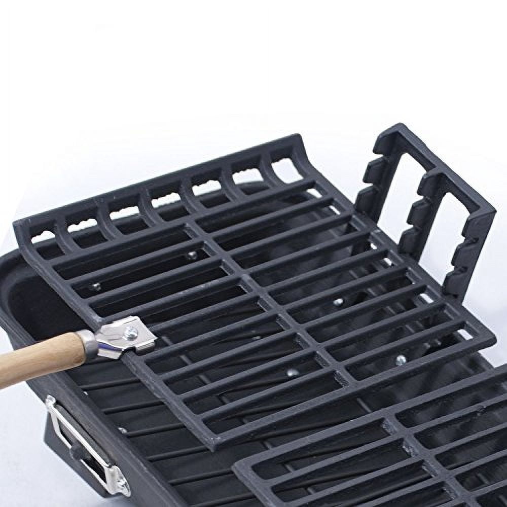 30052AMZ Kay Home Product's Cast Iron Hibachi Charcoal Grill, 10 by 18 ...