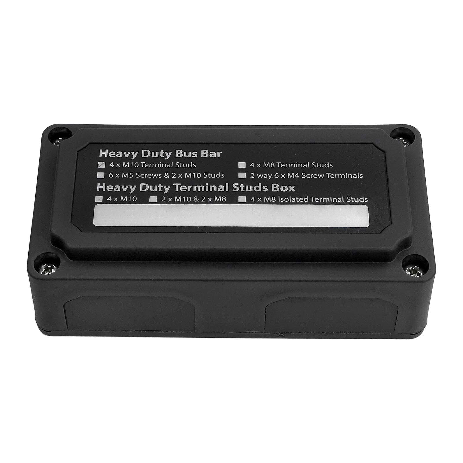 300A Bus Bar 12V DC Waterproof Power Distribution Block 3/8" (M10) 4 ...
