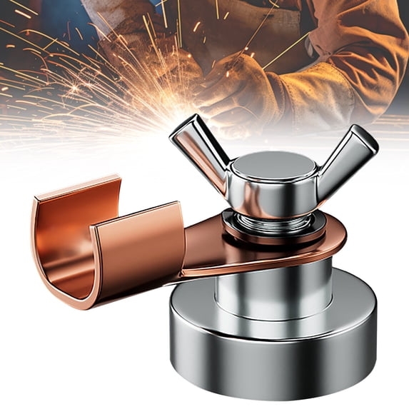 300A Welding Ground Magnet Clamp – Copper Electrode Holder with Large ...