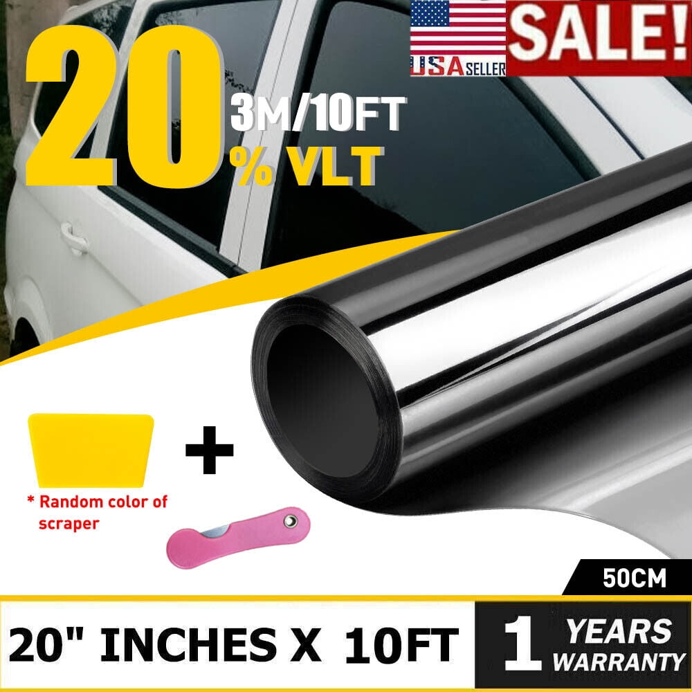 300CM Uncut Roll Window Tint Film 20% VLT 20" x 10ft Feet Car Home ...
