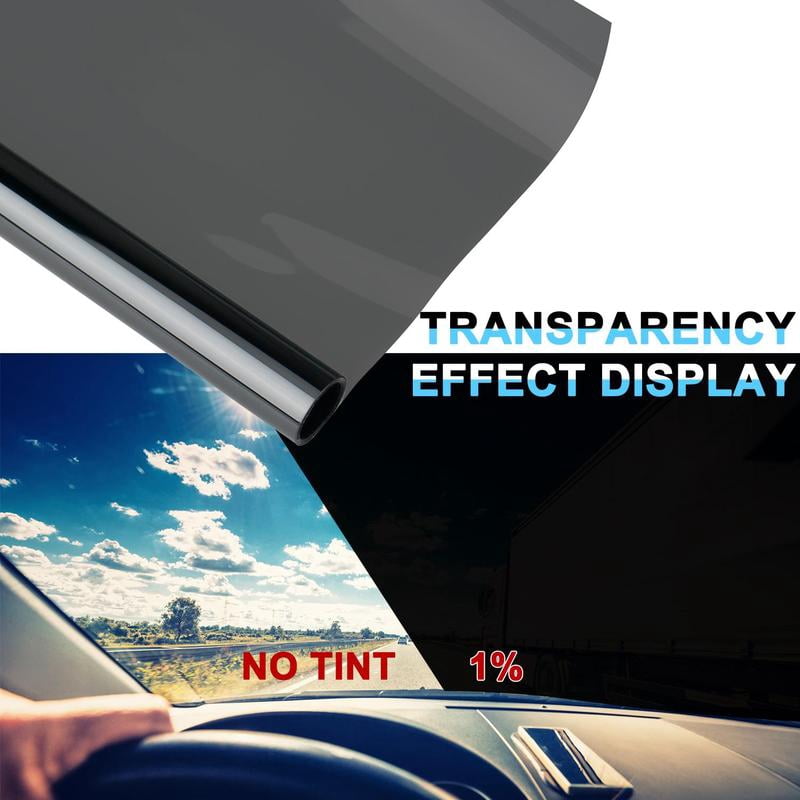 300CM Uncut Window Roll Tint Film 1% 5% 15% 25% 35% 50% VLT 20" x 10ft ...