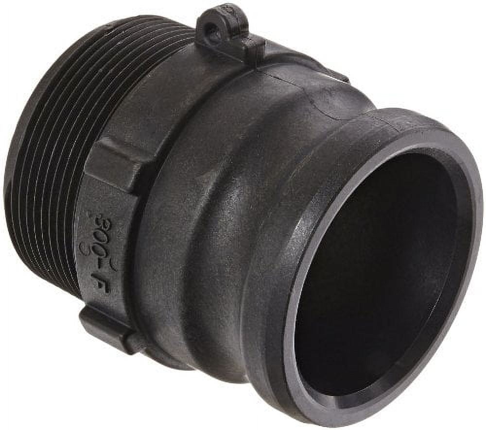 300F Polypropylene Cam & Groove Fitting, 3" Male Adapter x NPT Male ...
