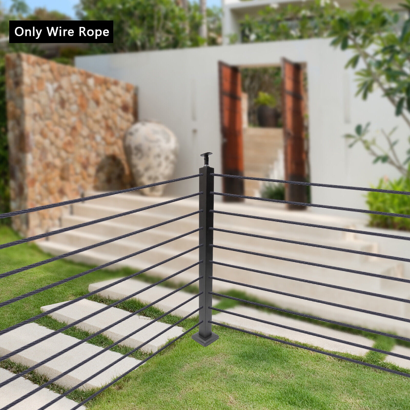 300FT 1/8" 316 Stainless Steel Wire Rope Aircraft Cable For Fencing ...