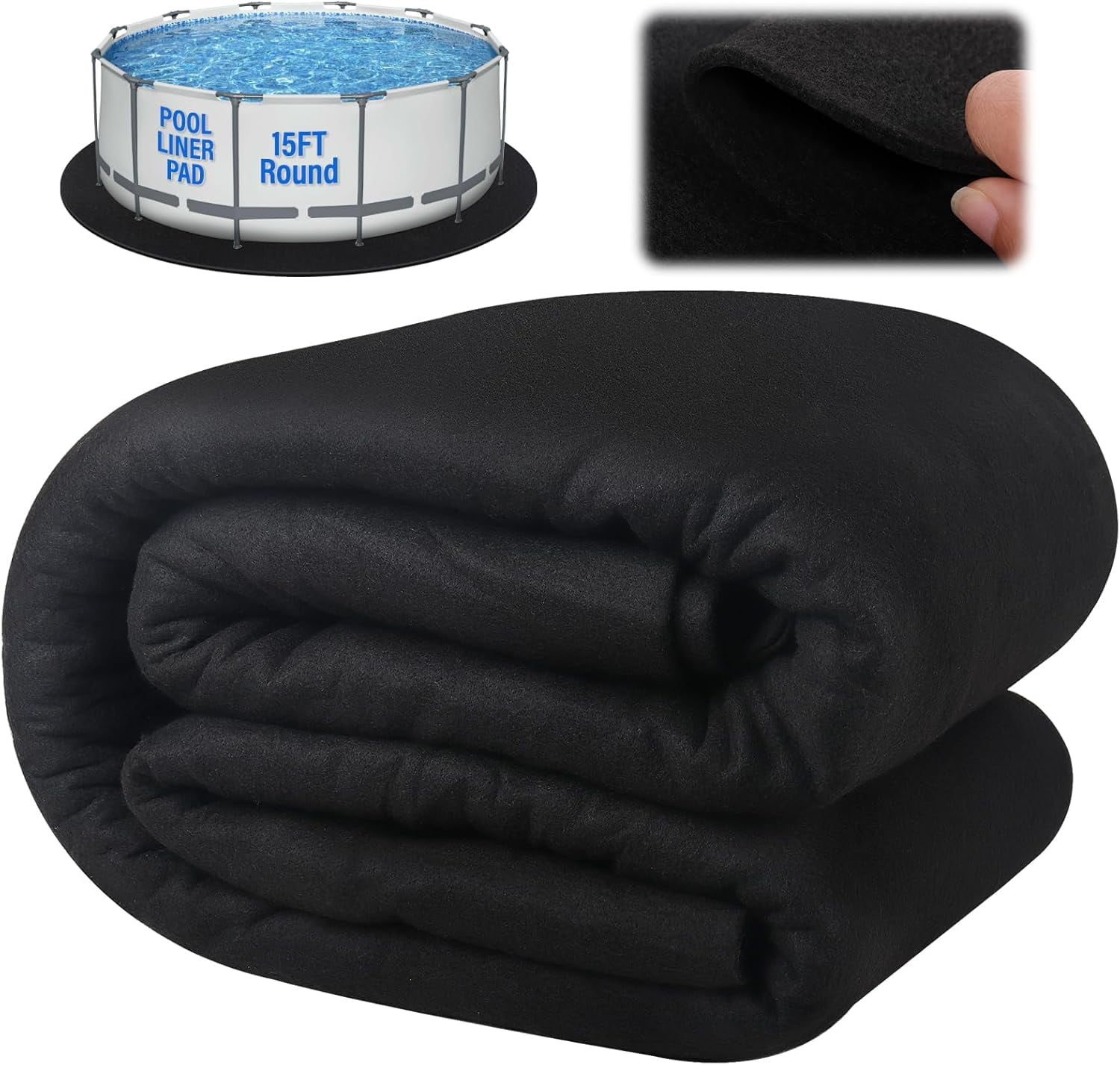 300G/M² Thicker 18FT Pool Liner Pad for above Ground Swimming Pool,2025 ...