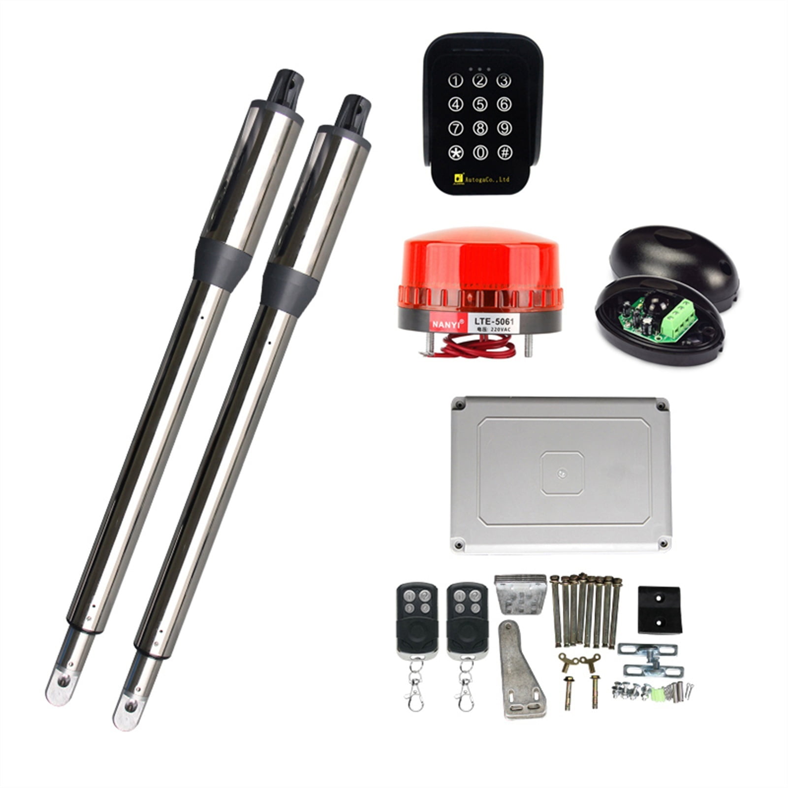 300Kg Automatic Double Leaf Swing Gate Actuator Drive with GSM Remote ...