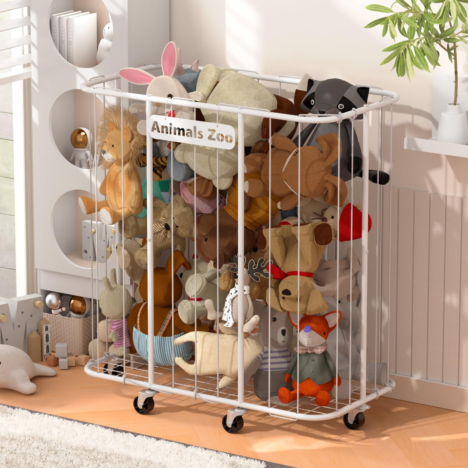 300L Stuffed Animal Organizer Plush Toy Storage Organizer Toy Storage ...
