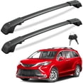 300Lbs Lockable Roof Rack Cross Bars Compatible with Toyota Sienna 2021 ...