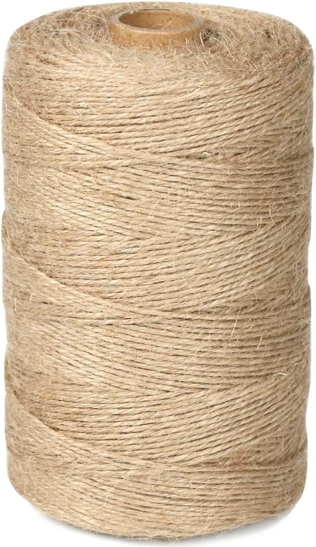 300M Jute Twine String 2mm Natural Thin Ribbon Twine for Craft ...