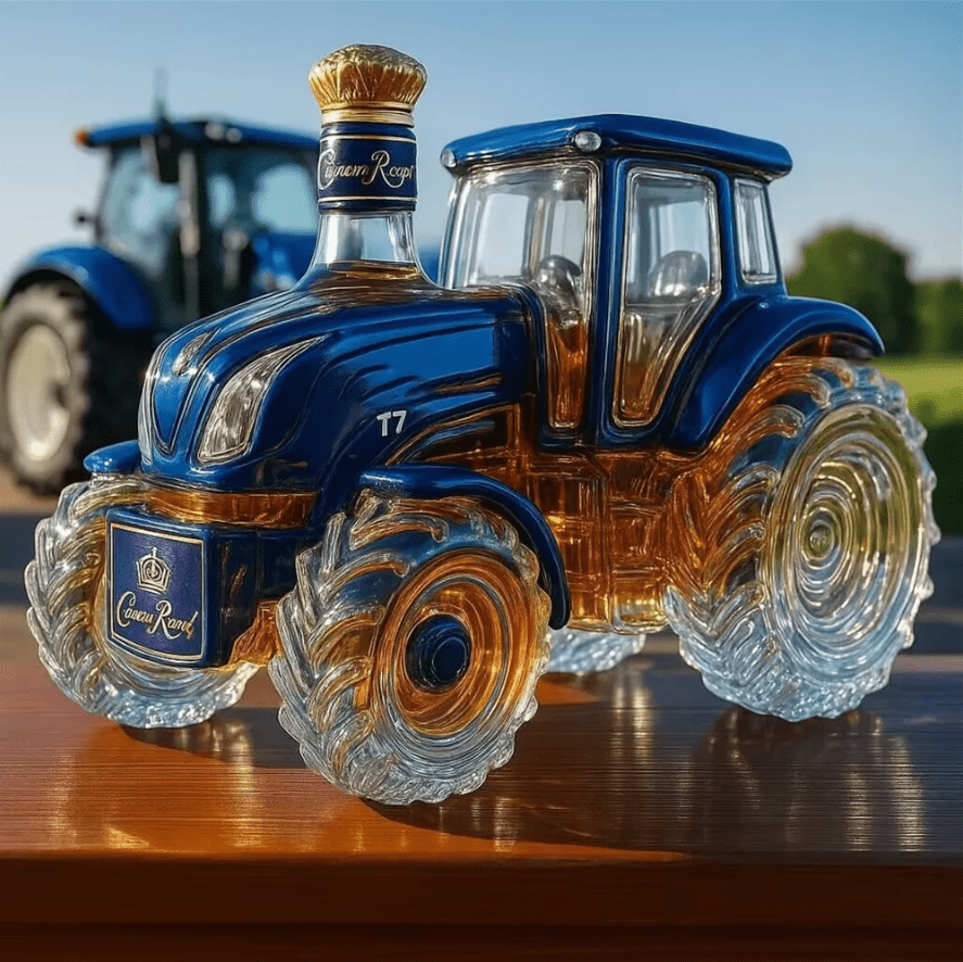 300ML Car Shaped Whiskey Decanter - Art Statue, Tractor Whiskey Bottle ...